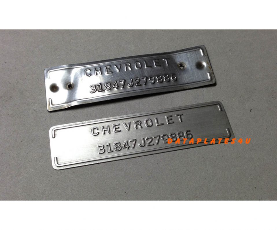 ONE-OFF DATA PLATES – Dataplates4U